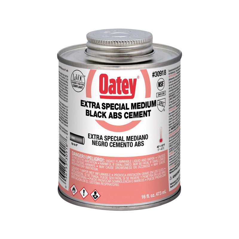 Oatey 30919 ABS Cement-Opaque Liquid-Medium Black-32 oz – Miami Home ...