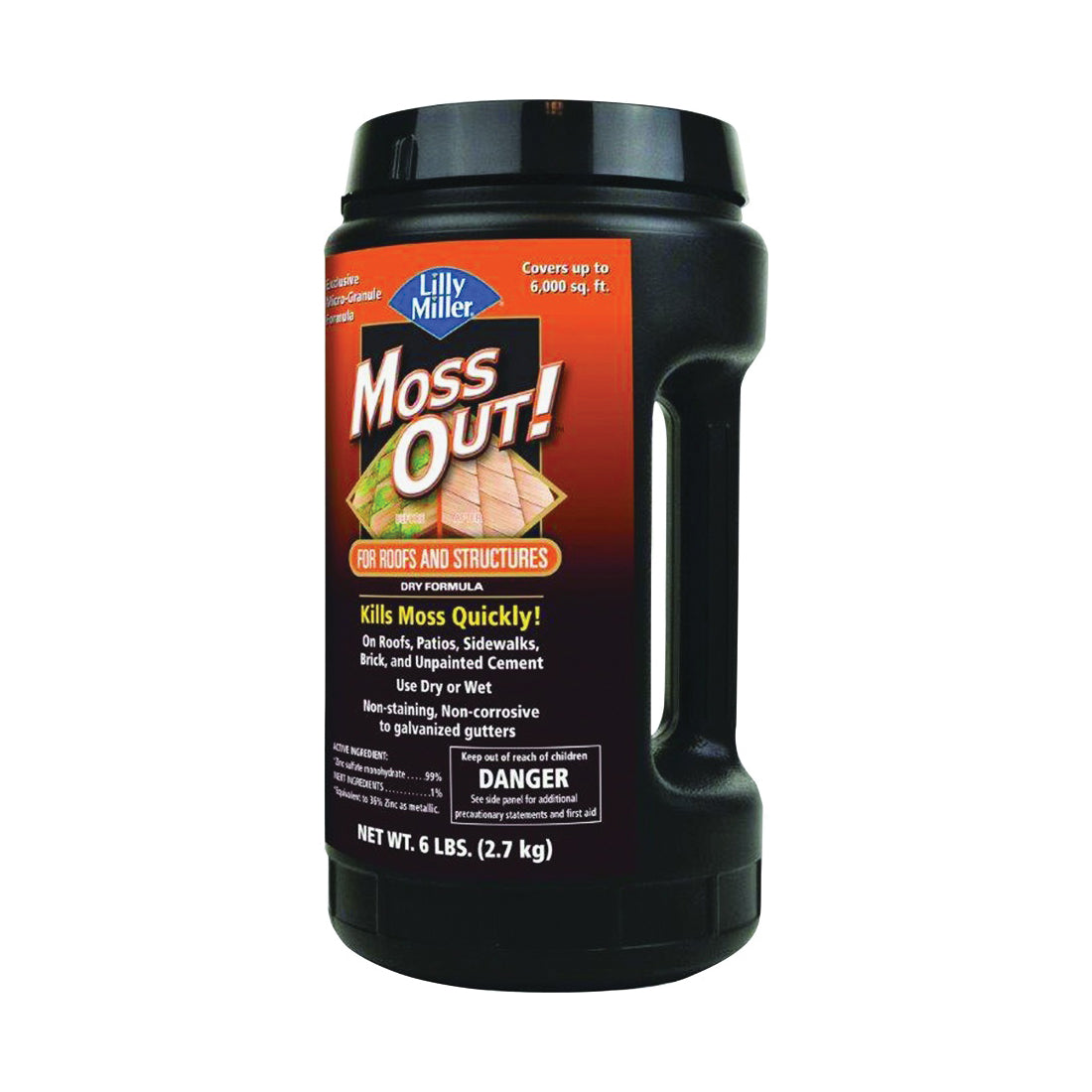 Moss Out! 100099153 Moss and Algae Killer, Granular, White, 6 lb Packa ...