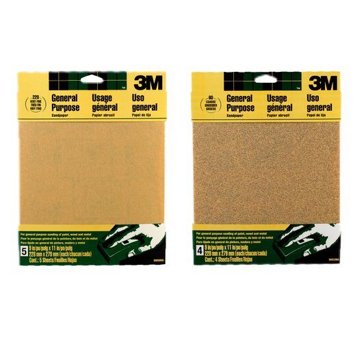 3M Sandpaper Aluminum Oxide 9-Inch x 11-Inch – Miami Home Centers